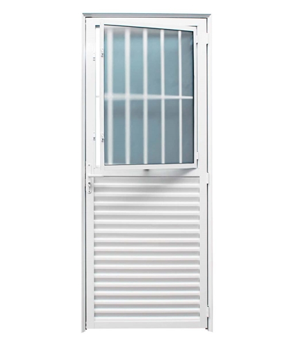 Porta Home 1F Postigo 210X80 Dir 3A - Porta Postigo de Aluminio Branco ...