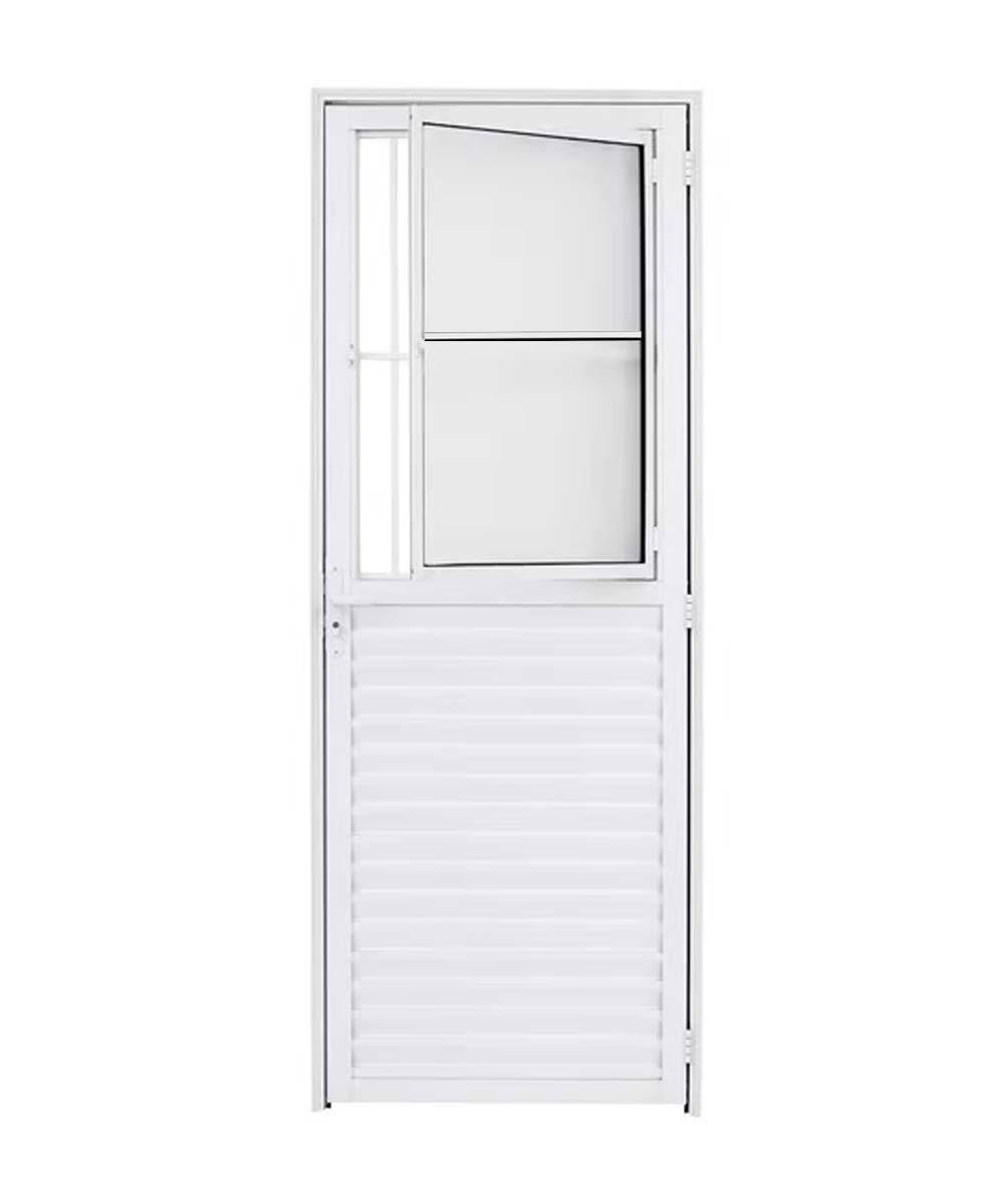 Porta Postigo Branca 210X80 Dir Lux - Porta Postigo Alumínio Branca ...