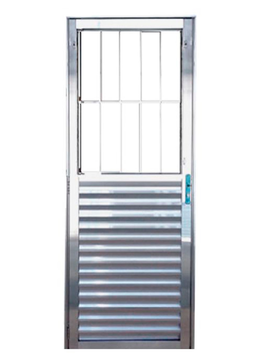 Porta Postigo Brilh 210X80 Esq Lux - Porta Postigo Alumínio Brilhante ...