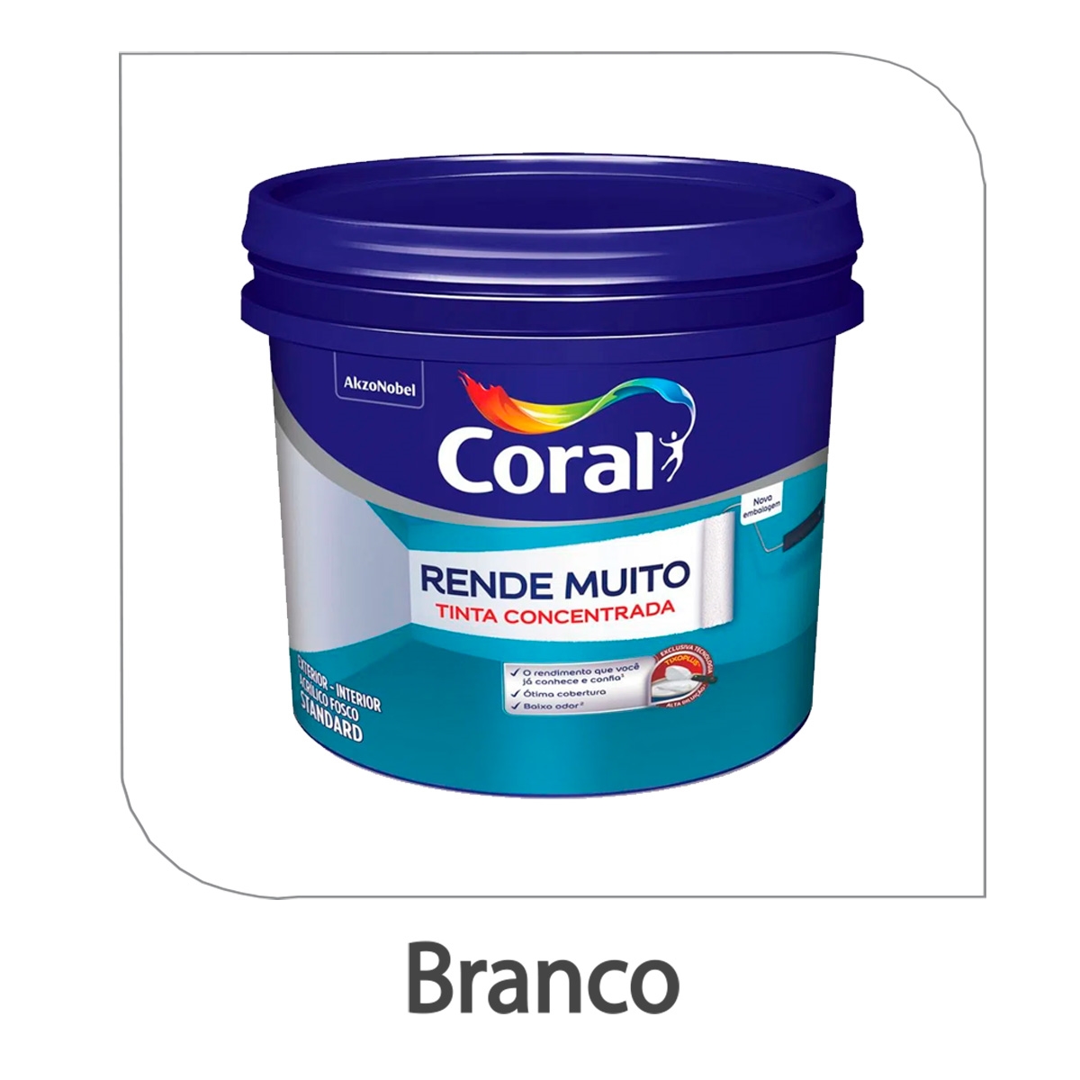 TINTA ACRILICA RENDE MUITO 15L BRANCO BALDE CORAL - Tinta Acrílica ...
