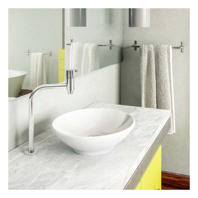 CUBA DE APOIO RIMINI BRANCA JAPI - Cuba de Apoio Redonda Rimini 34x34 Branca Japi - JAPI