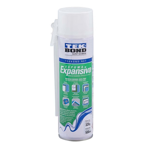 ESPUMA EXPANSIVA DE PU 320G/ 500ML TEKBOND - ESPUMA EXPANSIVA DE PU 320G/ 500ML TEKBOND - TEKBOND