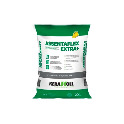 ARGAMASSA AC2 PORCELANATO INT/EXT ASSENTAFLEX CINZA 20KG KERAKOLL ...