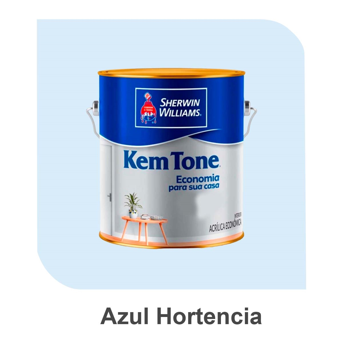 TINTA ACRILICA FOSCA KEMTONE 3,6L AZUL HORTENCIA SHERWIN WILLIAMS ...