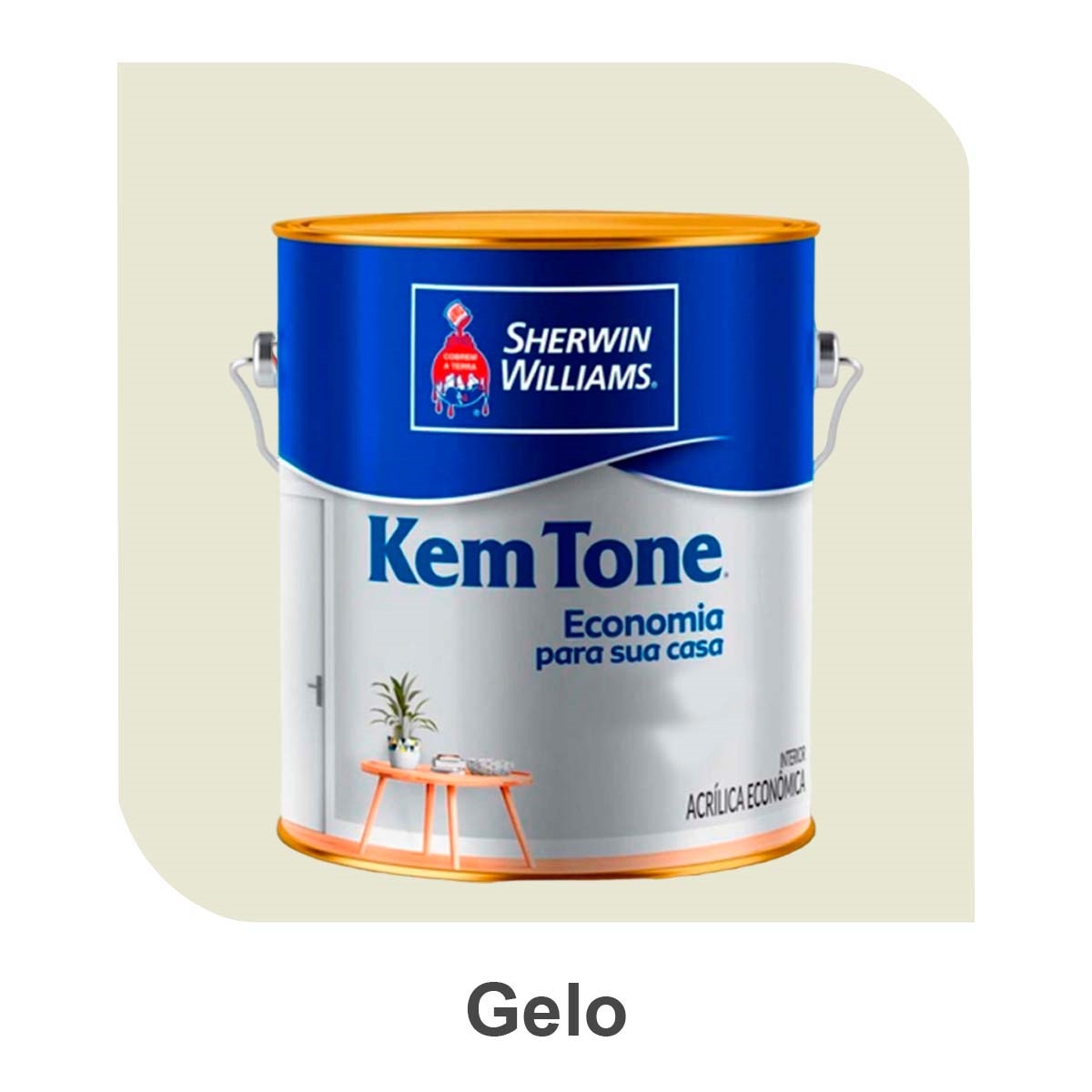 TINTA ACRILICA FOSCA KEMTONE 3,6L BRANCO GELO SHERWIN WILLIAMS - TINTA ...
