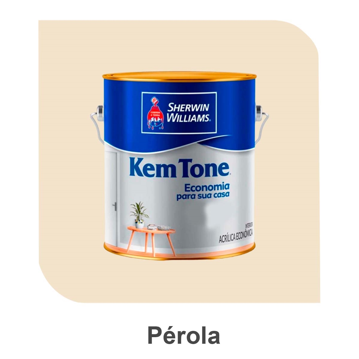 TINTA ACRILICA FOSCA KEMTONE 3,6L PEROLA SHERWIN WILLIAMS - TINTA ...