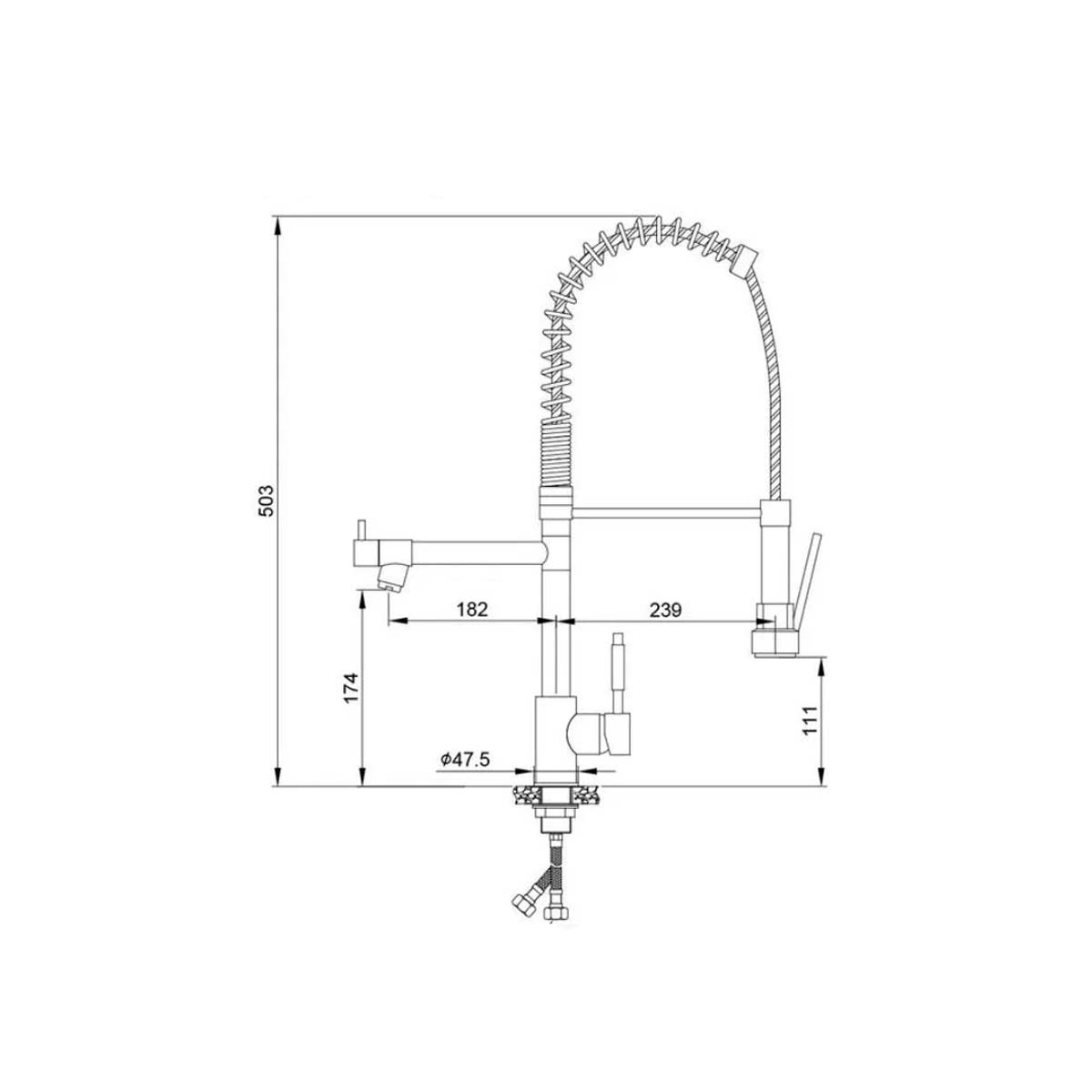TORNEIRA MONOCOMANDO GOURMET PARA COZINHA BAIXA 84049-1-67A JIWI ...