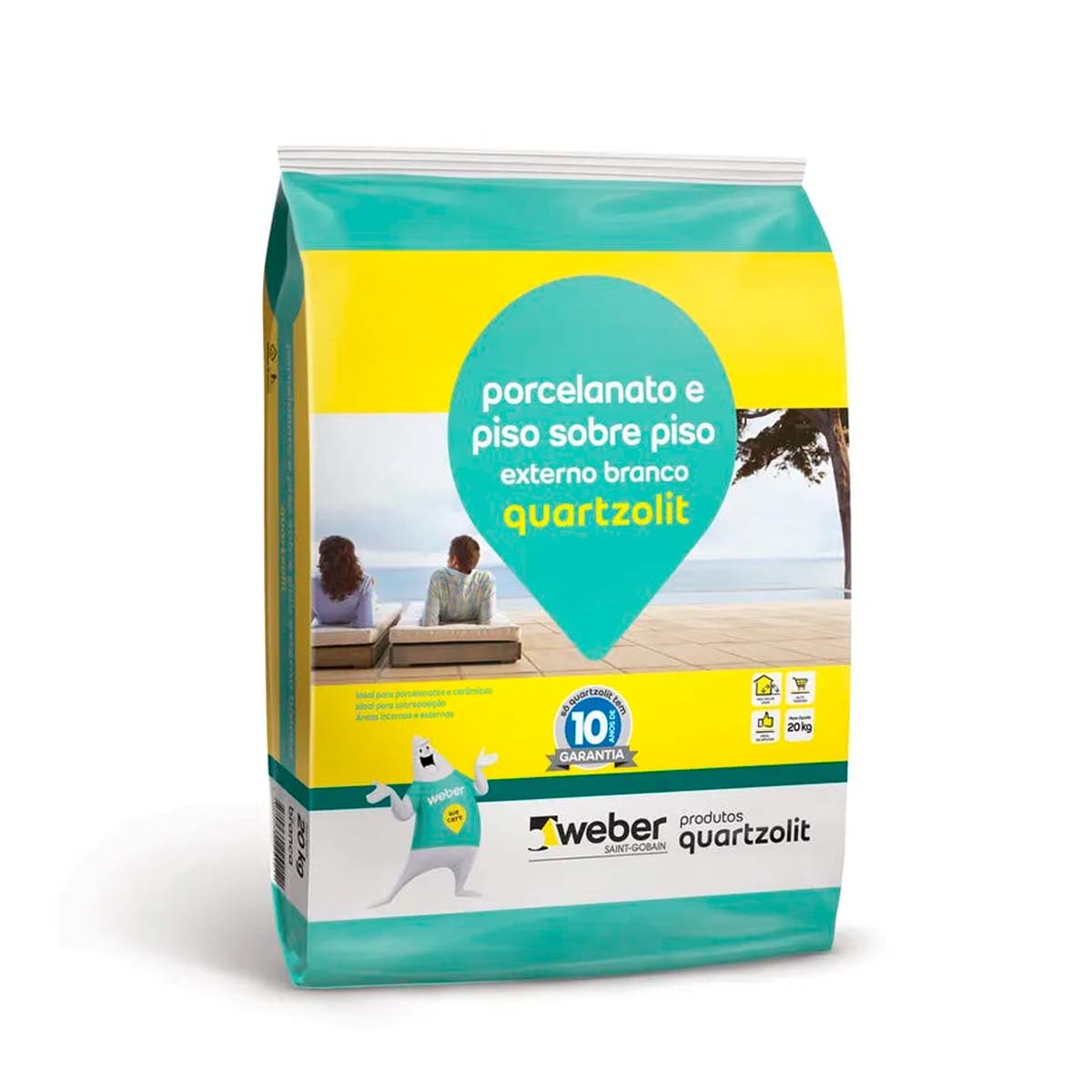 Argam Porc E Pisoxpiso Ext Bca 20Kg Quartz - Argamassa Porcelanato e ...