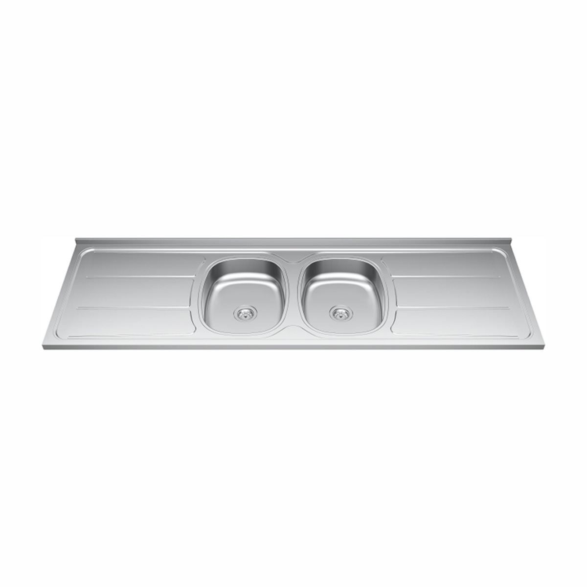 PIA INOX PLUS CUB DUPLA 180X056 GHELPLUS - PIA DE COZINHA INOX PLUS ...