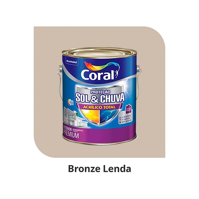 ACRILICO TOTAL S&C 3,6L BRONZE LENDA CORAL - Tinta Acrilica Fosca Total ...