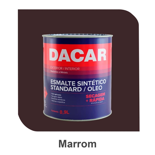 ESMALTE SINT.ST. 0,9L MARROM DACAR - Esmalte Sintético Standard Marrom ...