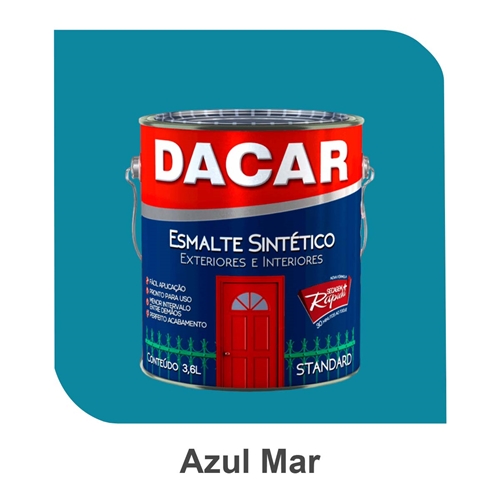 ESMALTE SINT.ST. 3,6L AZUL MAR DACAR - ESMALTE SINTETICO STANDARD 3,6L AZUL MAR DACAR - DACAR