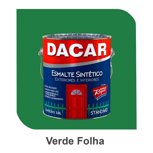 Esmalte Sintético Standard Verde Folha 3,6L Dacar - Esmalte Sintético ...